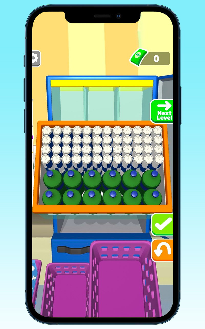 Fill the Fridge Organizing! Kitchen Cabinet Filling Sort 3D - Fridge ...