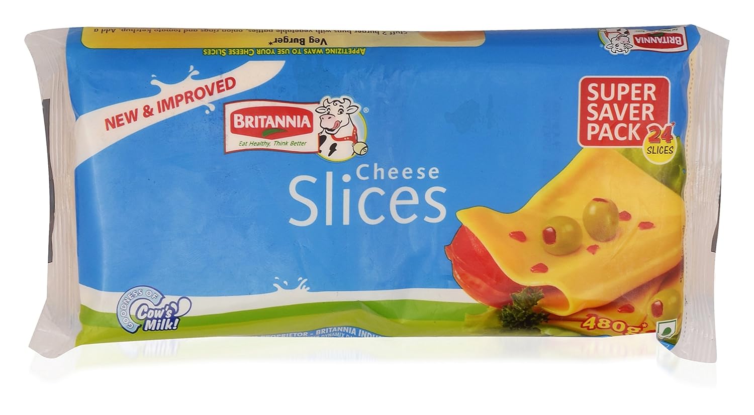 Britannia Cheese - Slices, 480g Pouch: Amazon.in