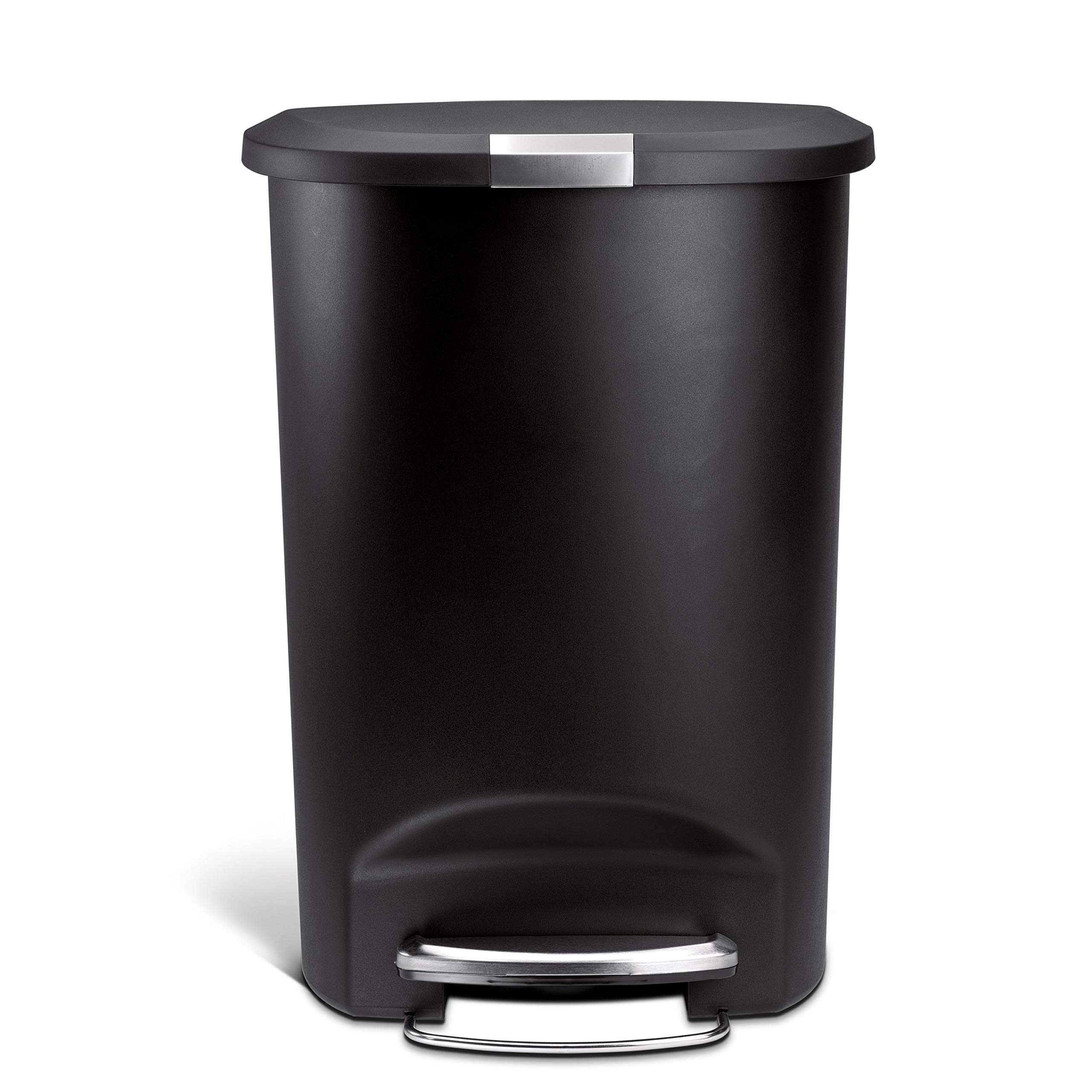 Simplehuman 50 Liter 13 Gallon Semi Round Kitchen Step Trash Can simplehuman-50-liter-13-gallon-semi-round-kitchen-step-trash-can