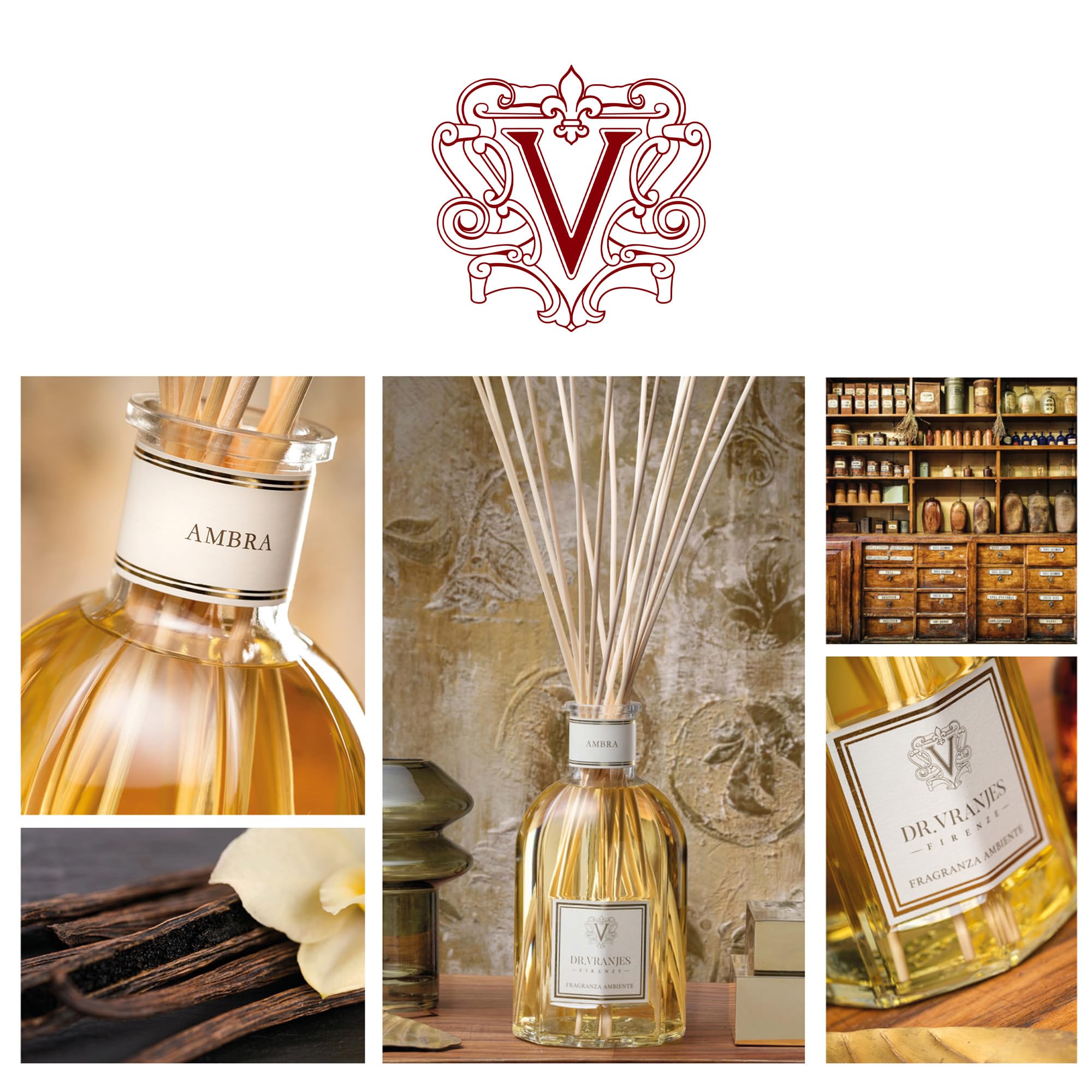 Mua Dr. Vranjes - Ambra 250 ml Diffuser + Double Pack of White Sticks (3 Pieces Bundle)- Luxury ...