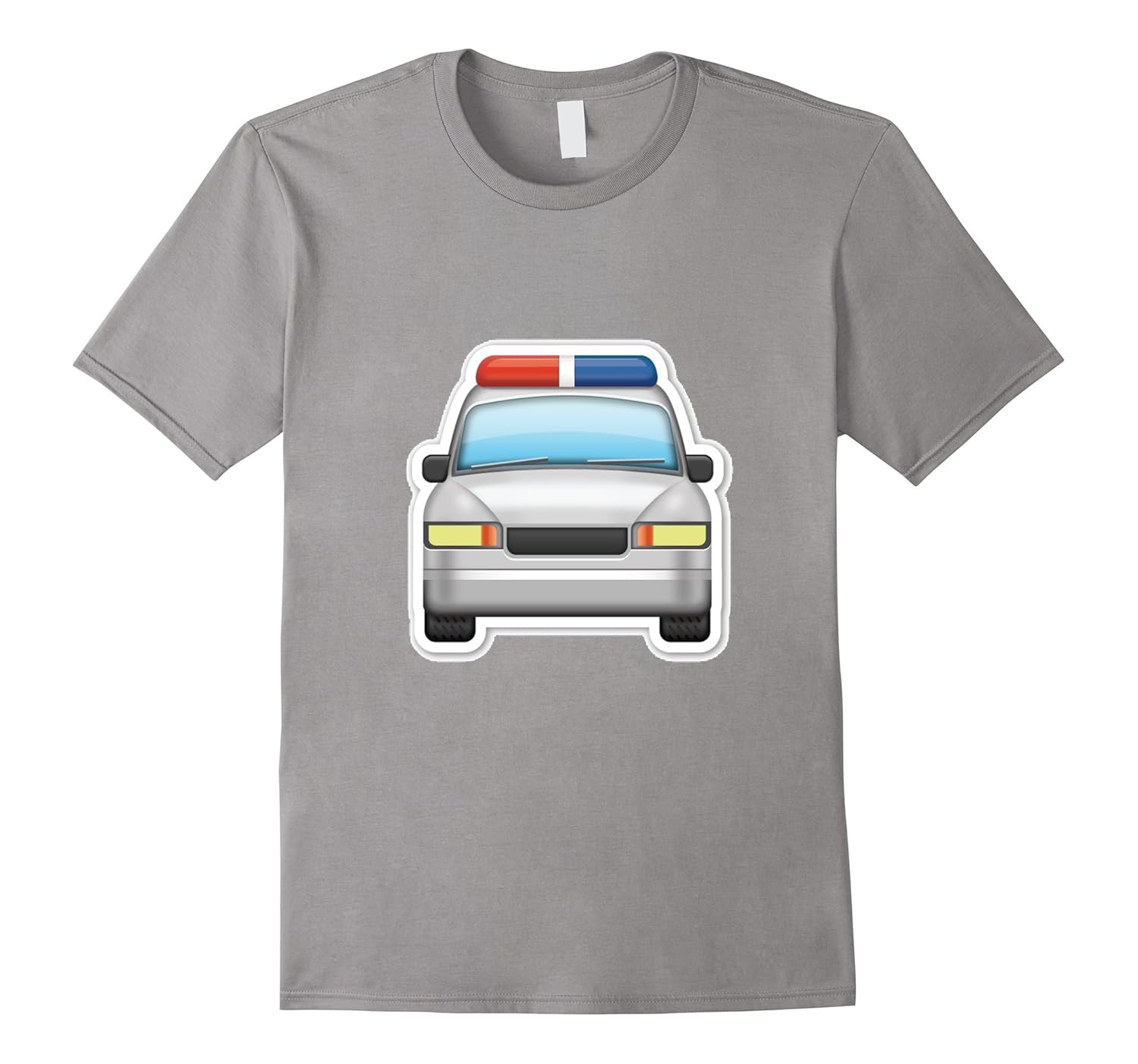 Police Car Emoji T-Shirt Siren Officer Policeman Emoticon-4LVS – 4loveshirt