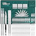 Amazon.com: 125 PCS Precision Hobby Knife Kit,110 PCS Carving Blades ...