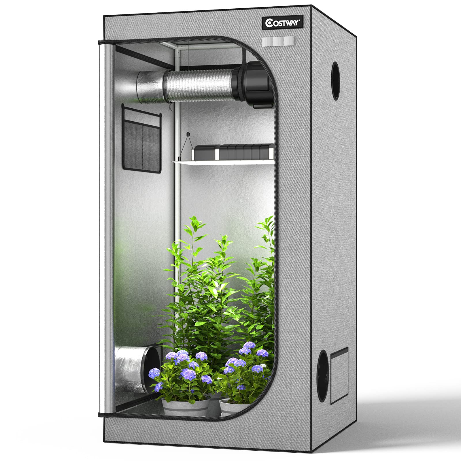 Mua COSTWAY Grow Tent,36"x36"x72", Indoor Grow Room W/Observation ...