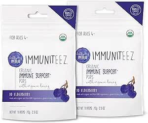 Amazon.com: Lolleez, Immuniteez Organic Immune Support Pops with Honey ...