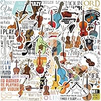 Amazon.com - 50PCS Violin Stickers, Violin Water Bottles Laptop Car ...