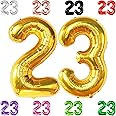 Amazon.com: KatchOn, Gold 23 Balloon Numbers - Big, 40 Inch | 23 Gold ...