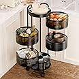 Amazon.com: Rotating Storage Shelves Rack for Kitchen, 5-Tier Multi ...
