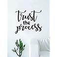 Amazon.com: Boop Decals Trust The Process Quote Wall Decal Sticker Room ...