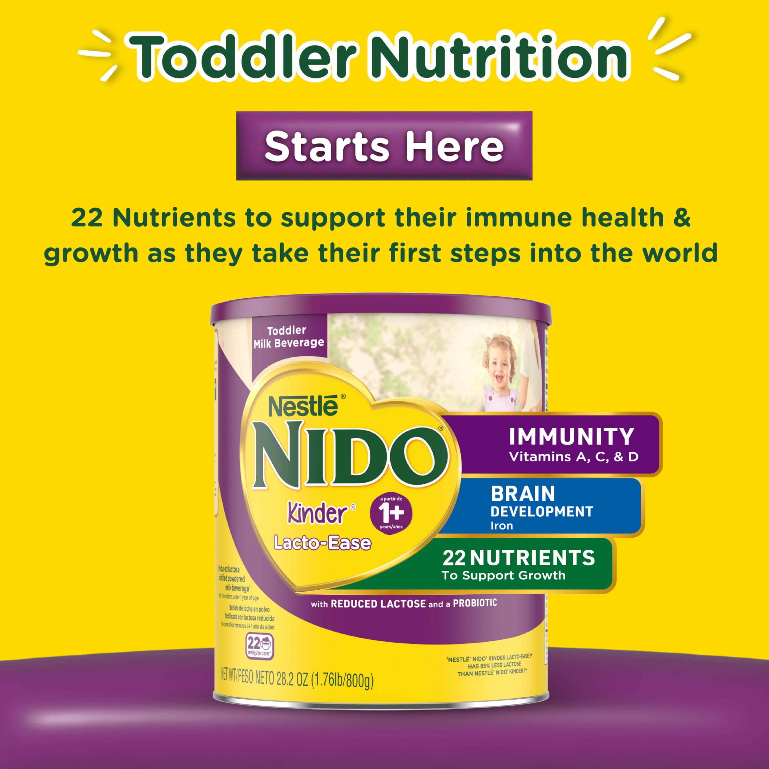 Mua Nestlé NIDO Lacto-Ease Toddler Milk Beverage Powder Mix, Reduced ...