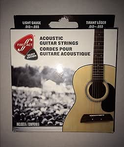 Amazon.com: First Act Acoustic Guitar Strings Light Gauge .012 - .053 ...