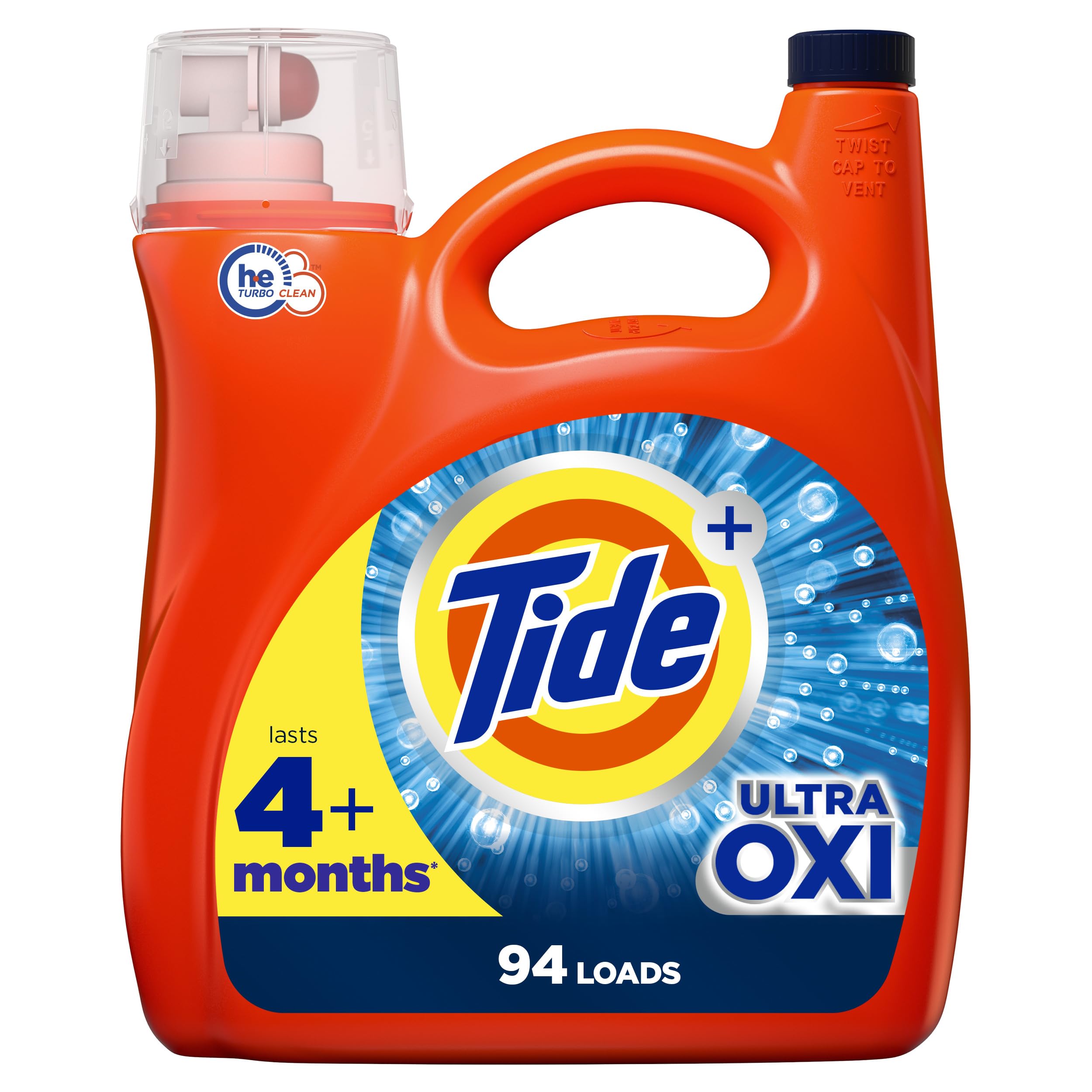 Tide Ultra Oxi Liquid Laundry Detergent Soap, HE Compatible, 94 Loads ...