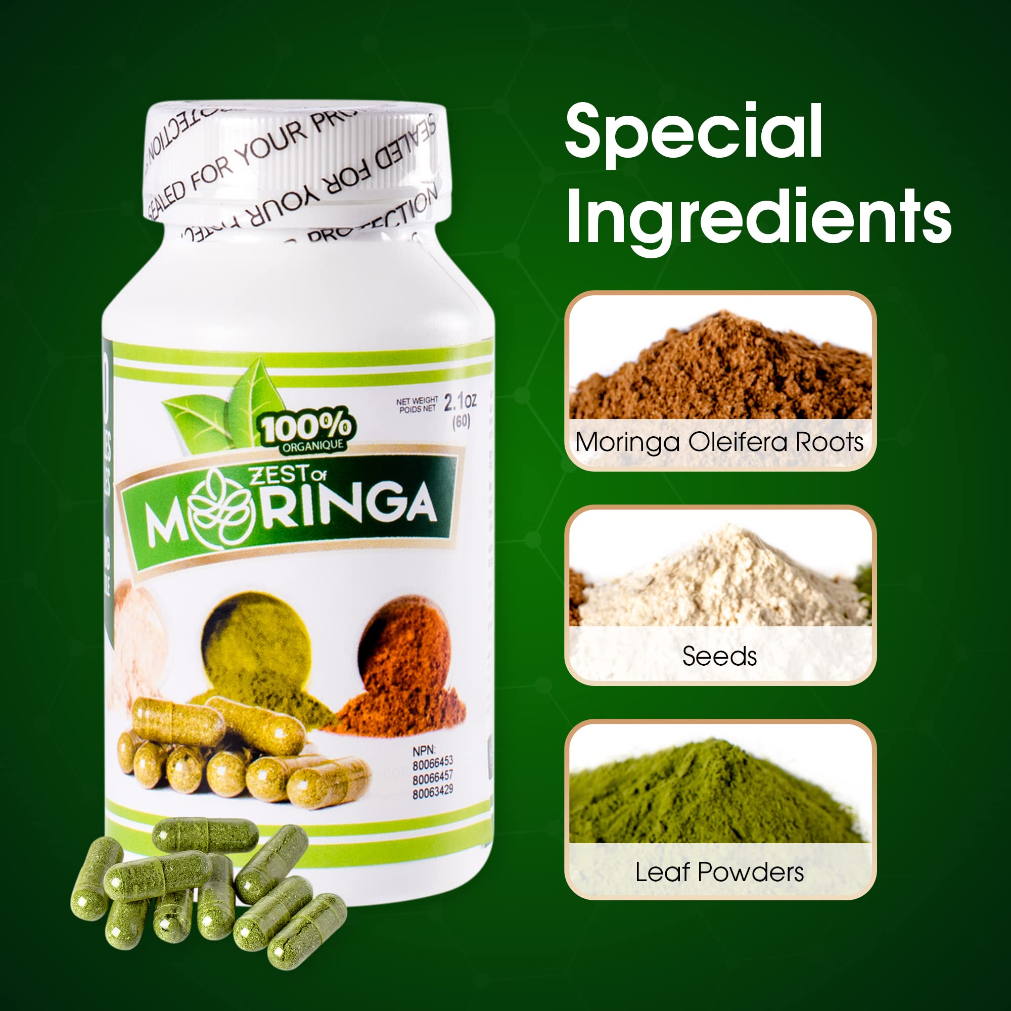Mua Moringa Oleifera Capsule Supplement | 100 Capsules - 500MG Made ...
