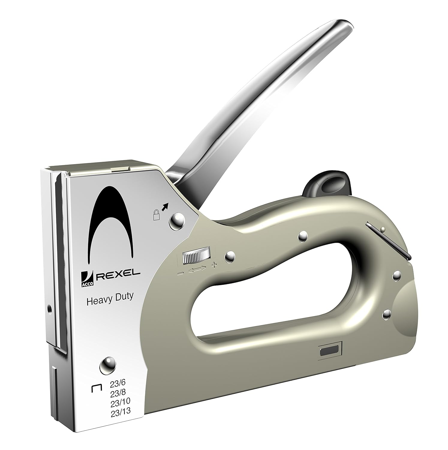 Rexel 2101209 Agrafeuse Grande Capacité Usage Intensif Chrome Satiné ...