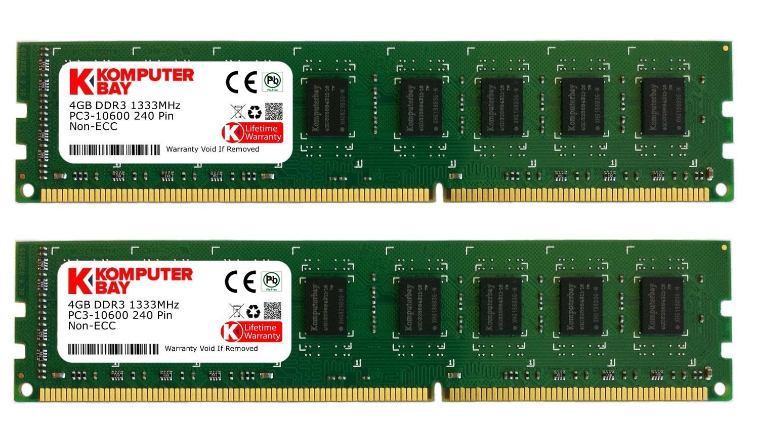 Komputerbay KB 32GB 4X8GB 1333 DIMM CL9 Memoria RAM De Escritorio De komputerbay-kb-32gb-4x8gb-1333-dimm-cl9-memoria-ram-de-escritorio-de