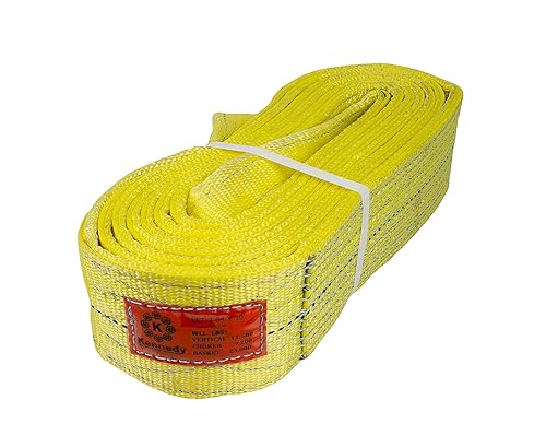 Kennedy Wire Rope & Sling Co. 4" x 20' 2-Ply Twist Eye Polyester ...