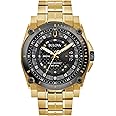 Amazon.com: Bulova Men's Precisionist Diamond Gold-Tone Stainless Steel ...