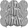 Amazon.com: KatchOn, Big Black and White Stripe Balloons - 18 Inch ...