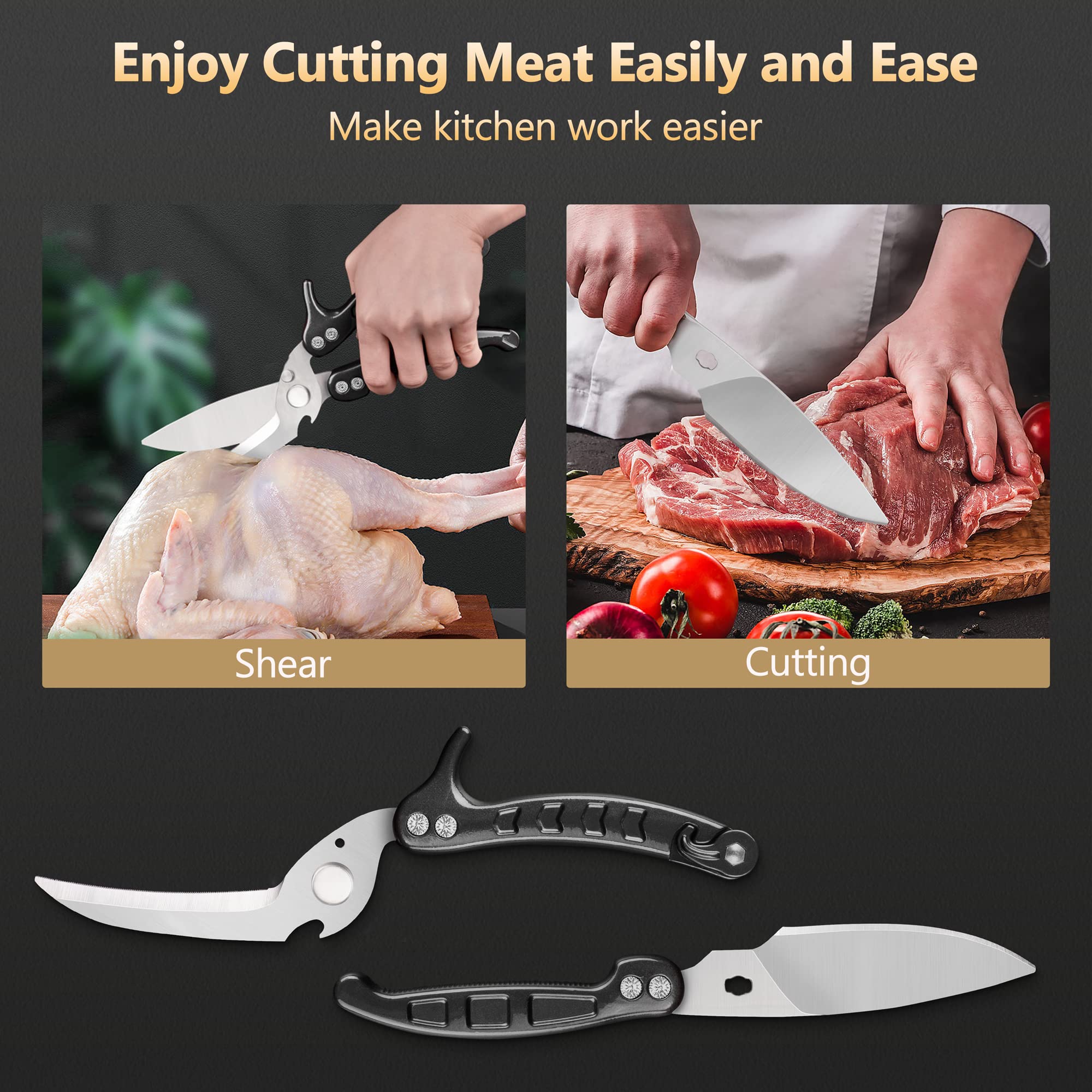 Mua Kitchen Scissors, Kitchen Shears Heavy Duty, Poultry Scissors with ...