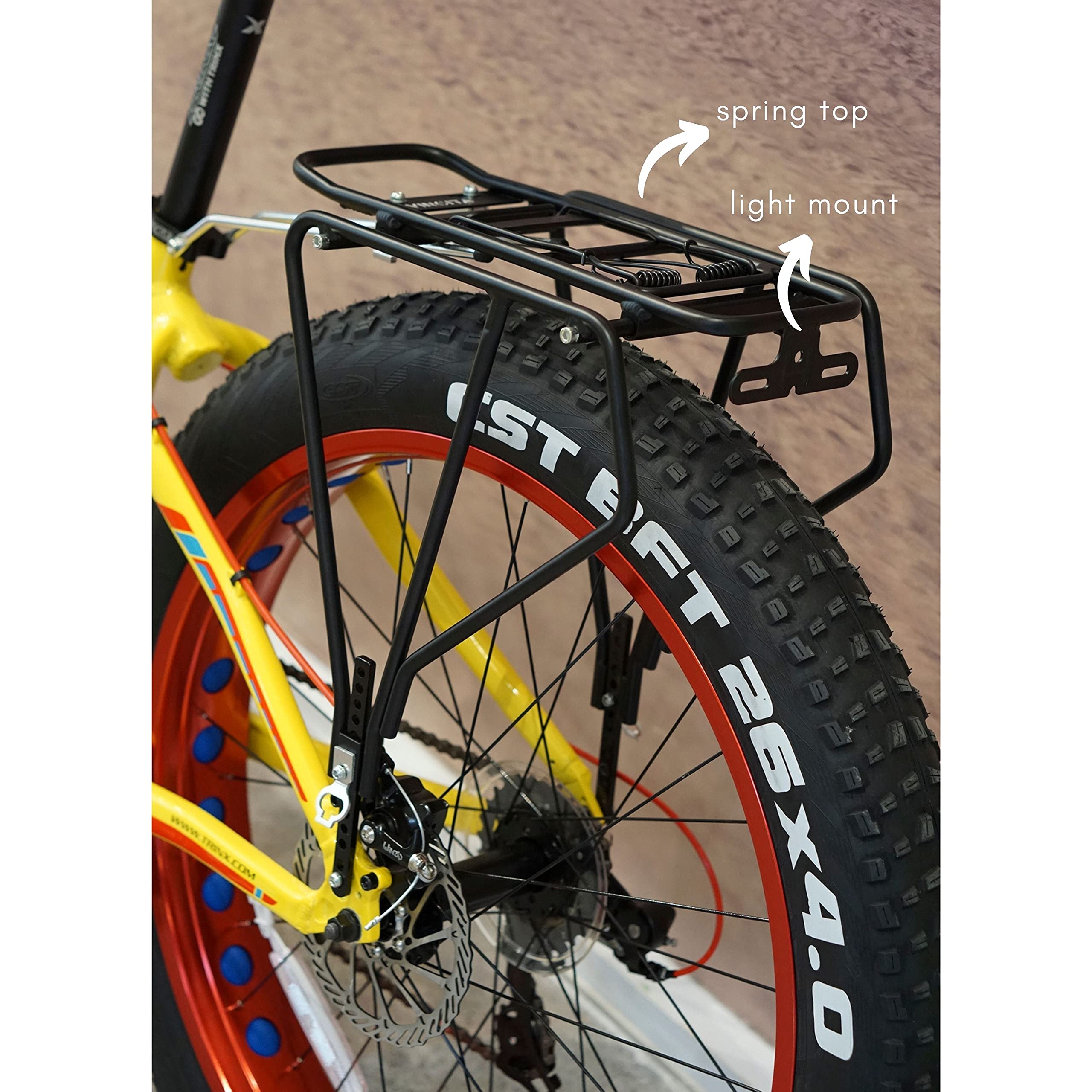 Mua Vincita Fat Tire Bike Rack - Bicycle Luggage Rear Rack for Fat Bike ...