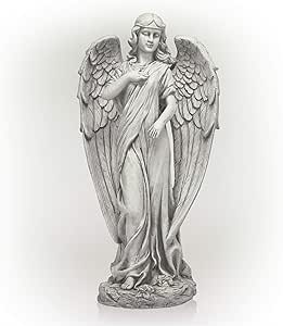 Amazon.com: Alpine Corporation QFC104 Angel Statue Outdoor Garden ...