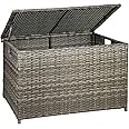 Amazon.com: MOORLITER Wicker Storage Trunk, 42.3 Gallon (160L) Large ...