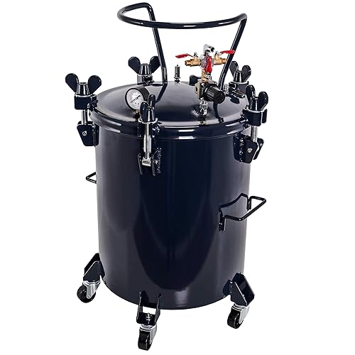 TCP Global 10 Gallon (38 Liter) Heavy Duty Steel Pressure Pot Paint ...