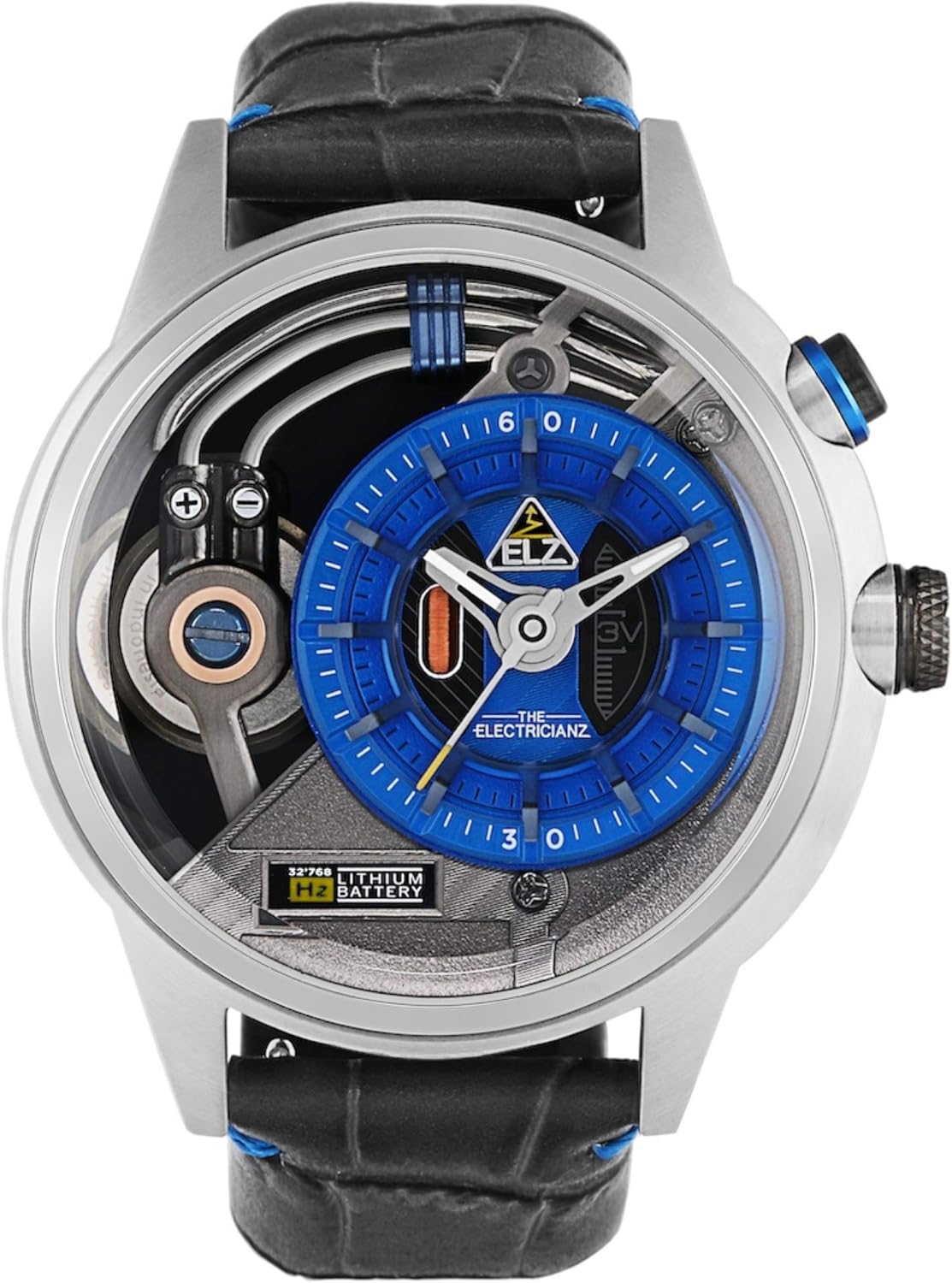 The Electricianz Stone Z Mens Designer Watch - LED Light UP DIAL, Swiss ...