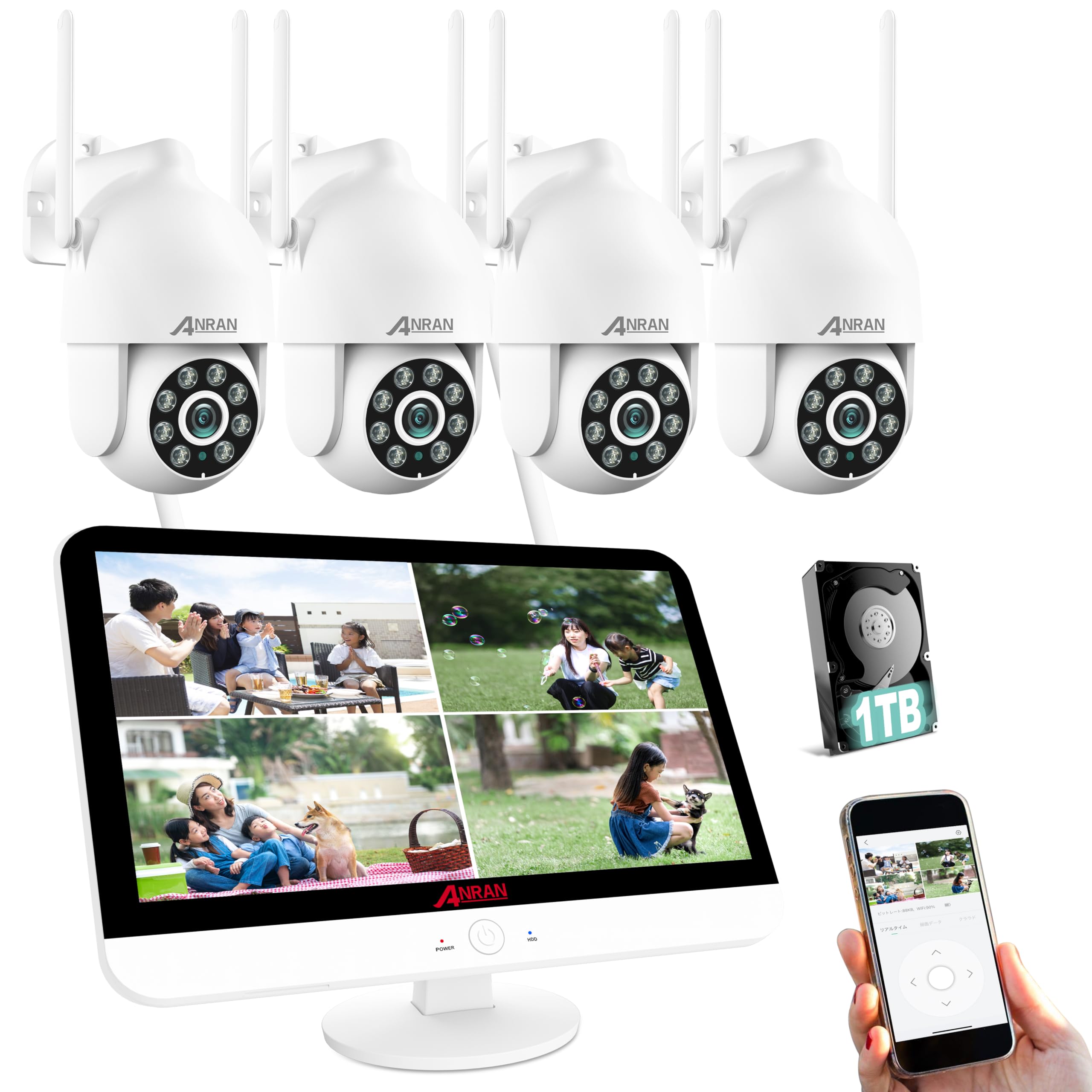Mua ANRAN Security Camera Set, 360° Omnidirectional Surveillance, Night ...