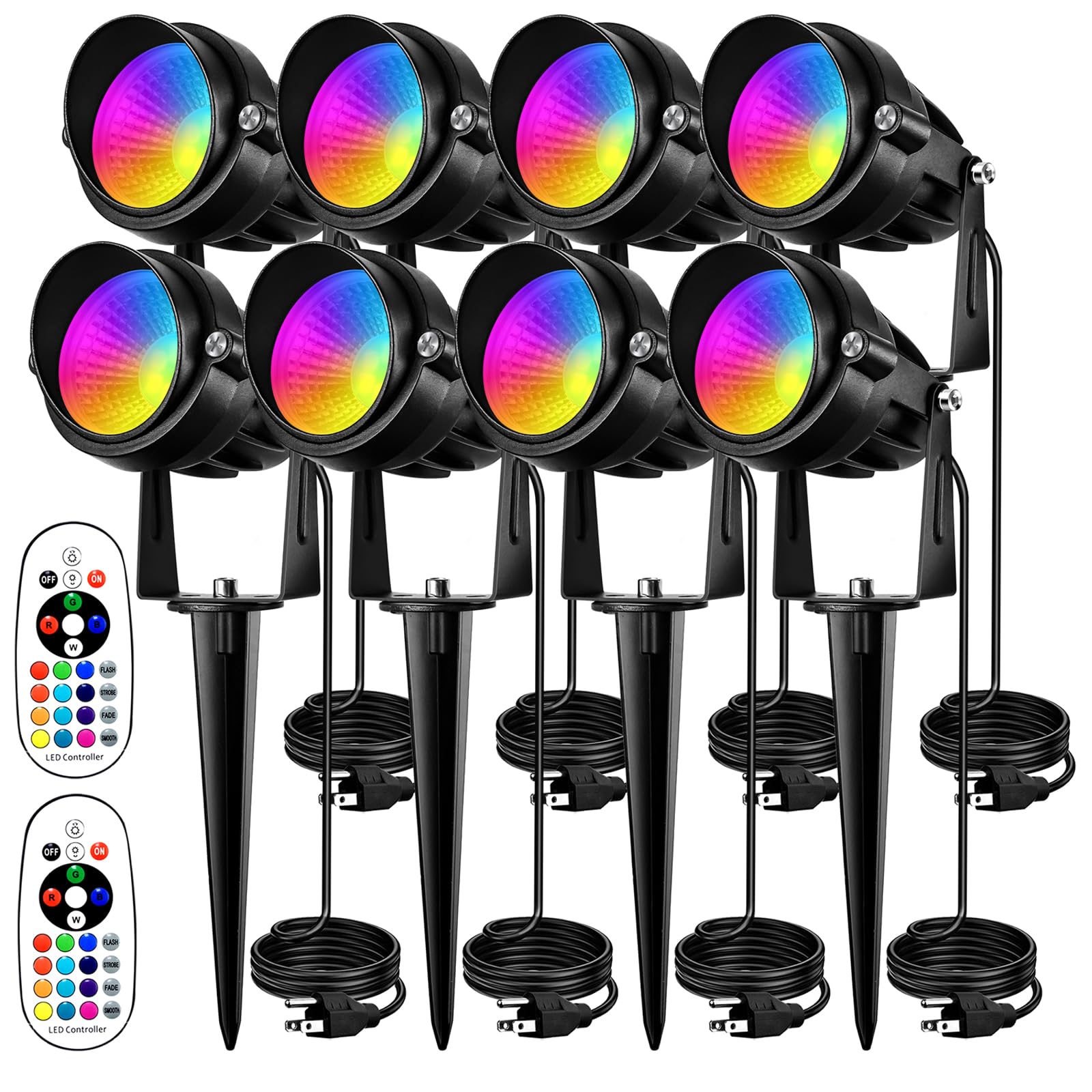 Spotlight Outdoor: 10W RGBW LED Landscape Lights Spot Lights Outdoor ...