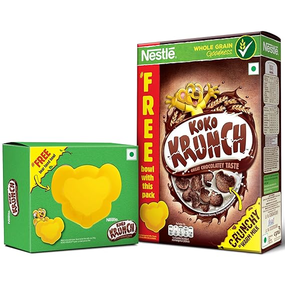 Koko Krunch Breakfast Cereal - Chocolate Flavour, 350 g with Free ...