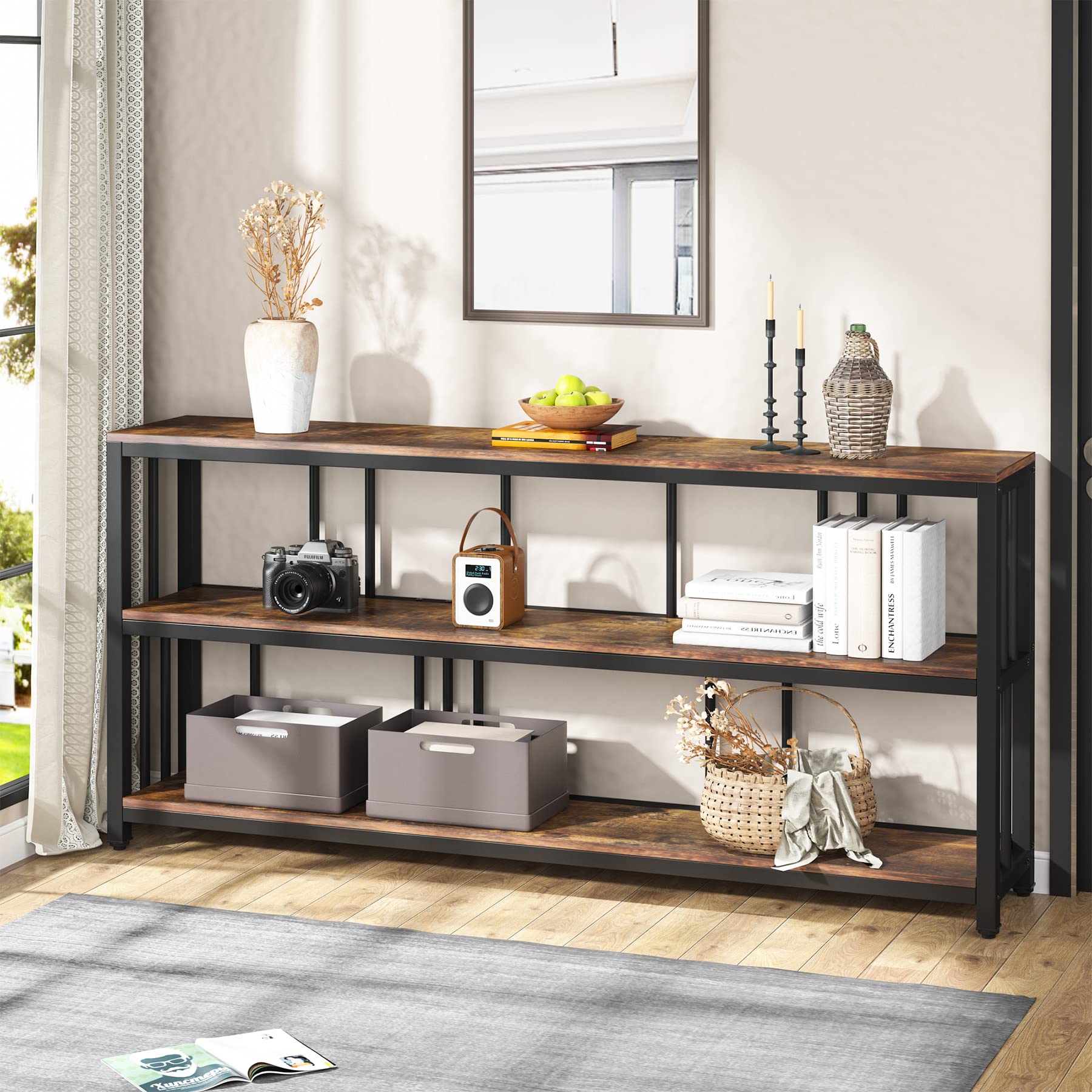 Mua Tribesigns 70.89 in Console Table, 3 Tiers Entryway Table, Long ...