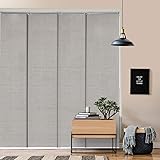 GoDear Design Deluxe Adjustable Sliding Panel Track Blind 45.8"- 86" W ...