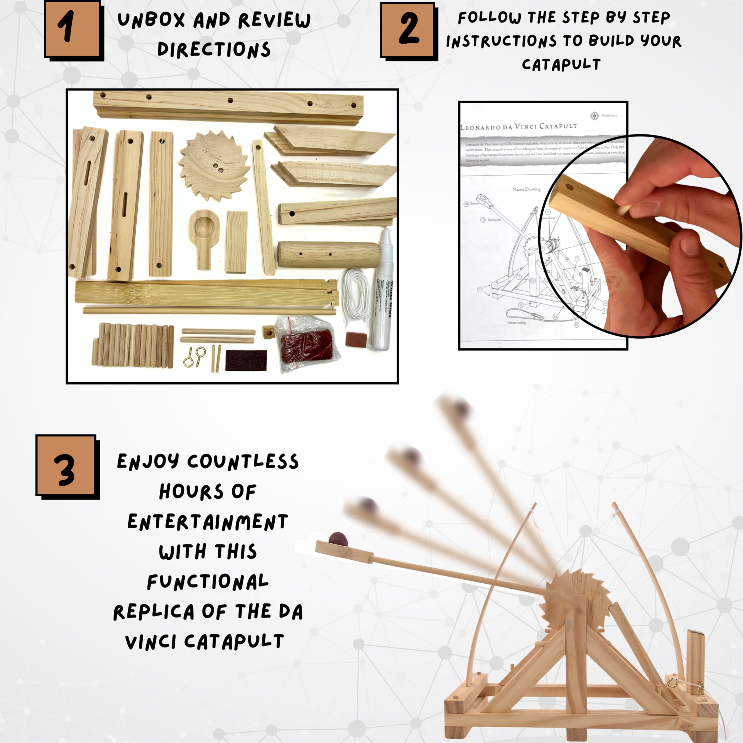 Mua STEM kit Leonardo Da Vinci Catapult kit Trebuchet Engineering kit ...