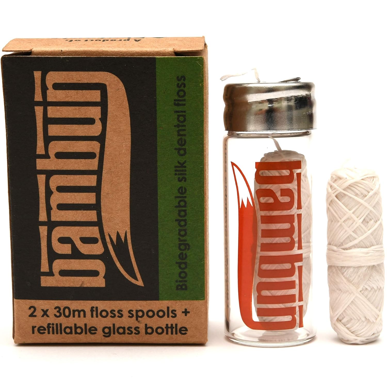 Amazon.com : Eco-friendly Biodegradable Natural Silk Dental Floss ...