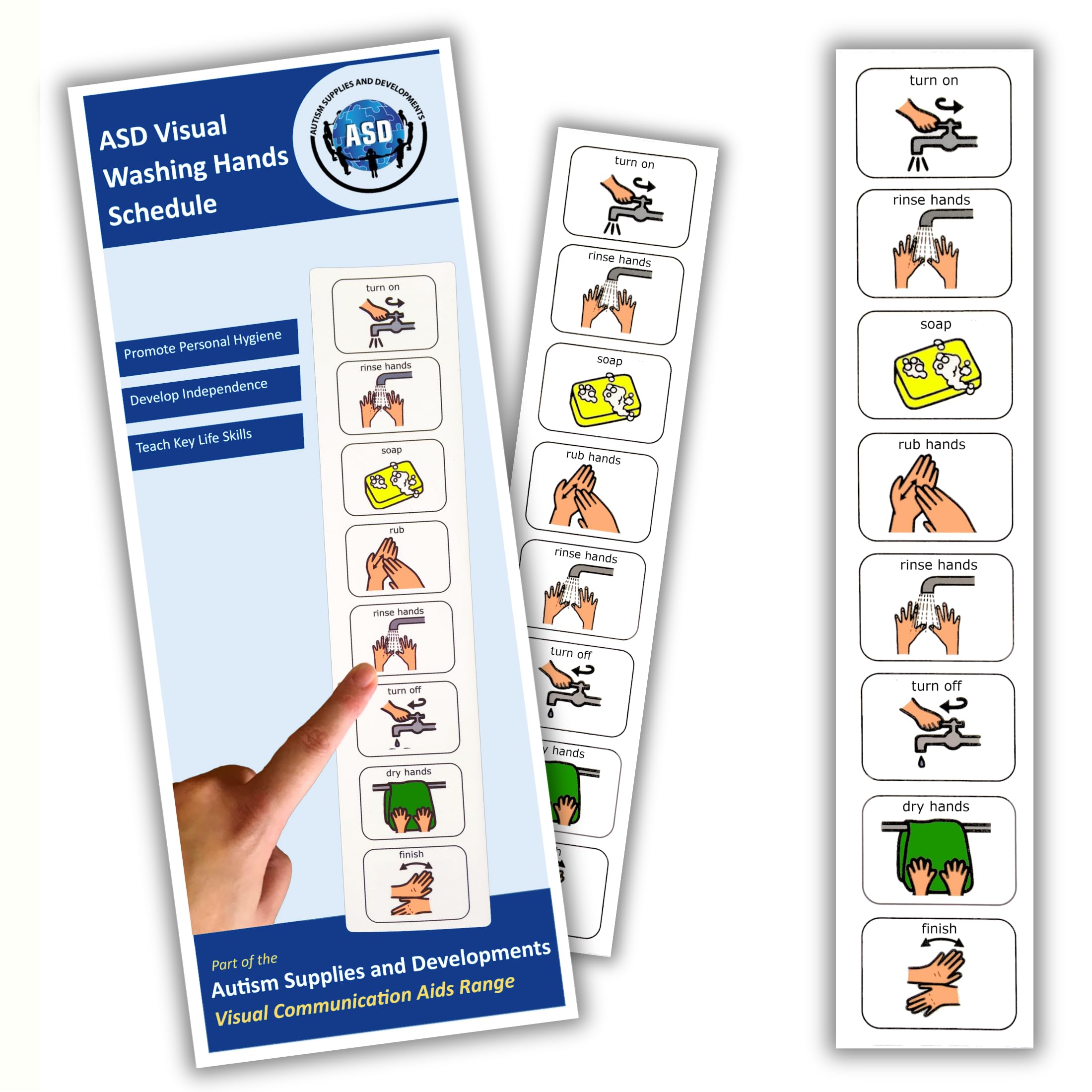 Mua Autism Washing Hands Routine Chart – Independent Hand Washing ...