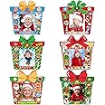 Amazon.com: Funrous 24 Pack Christmas Picture Frame Ornaments Present ...