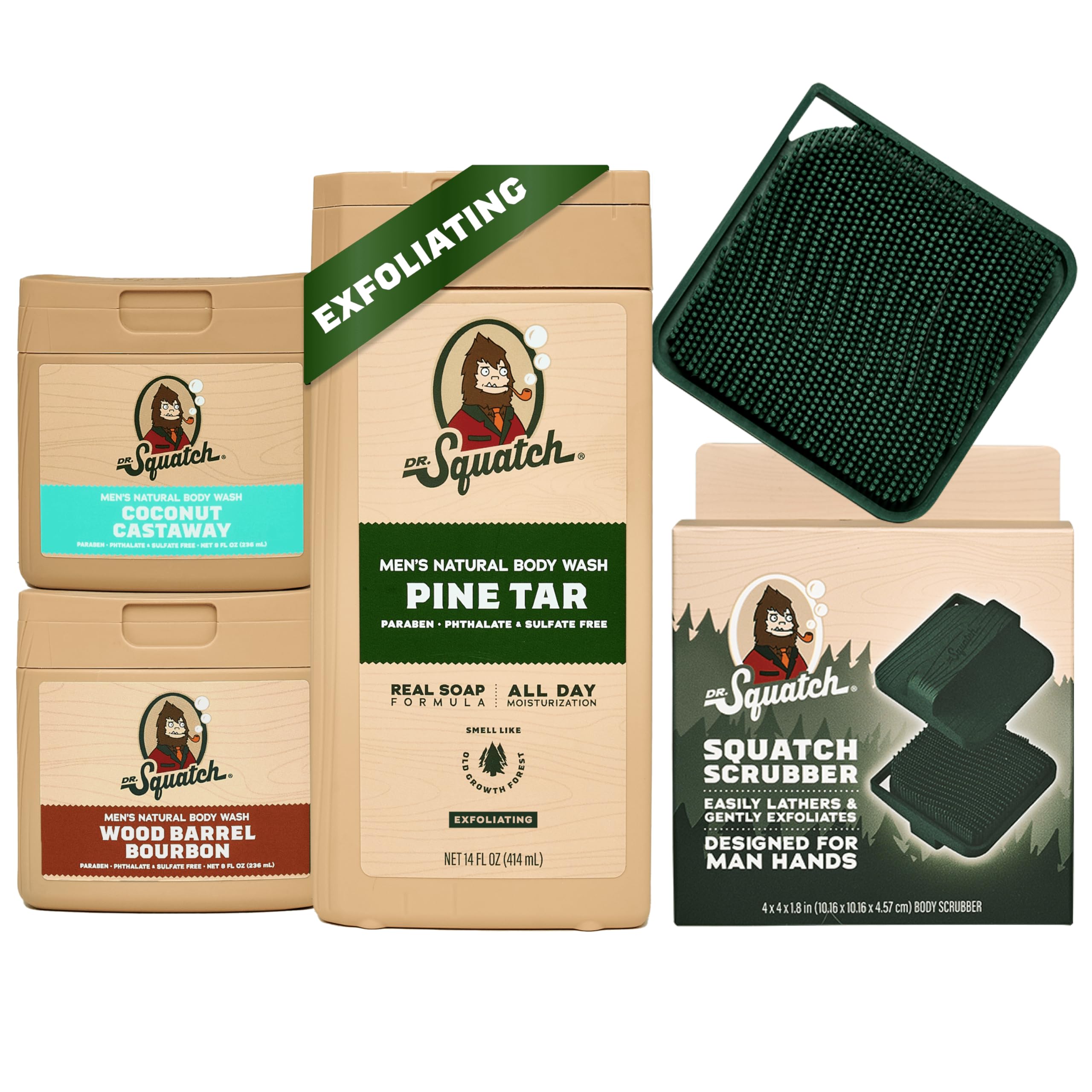 Dr. Squatch NEW Body Wash for Men with Nourishing, Natural Ingredients | No Paraben, Phthalate ...