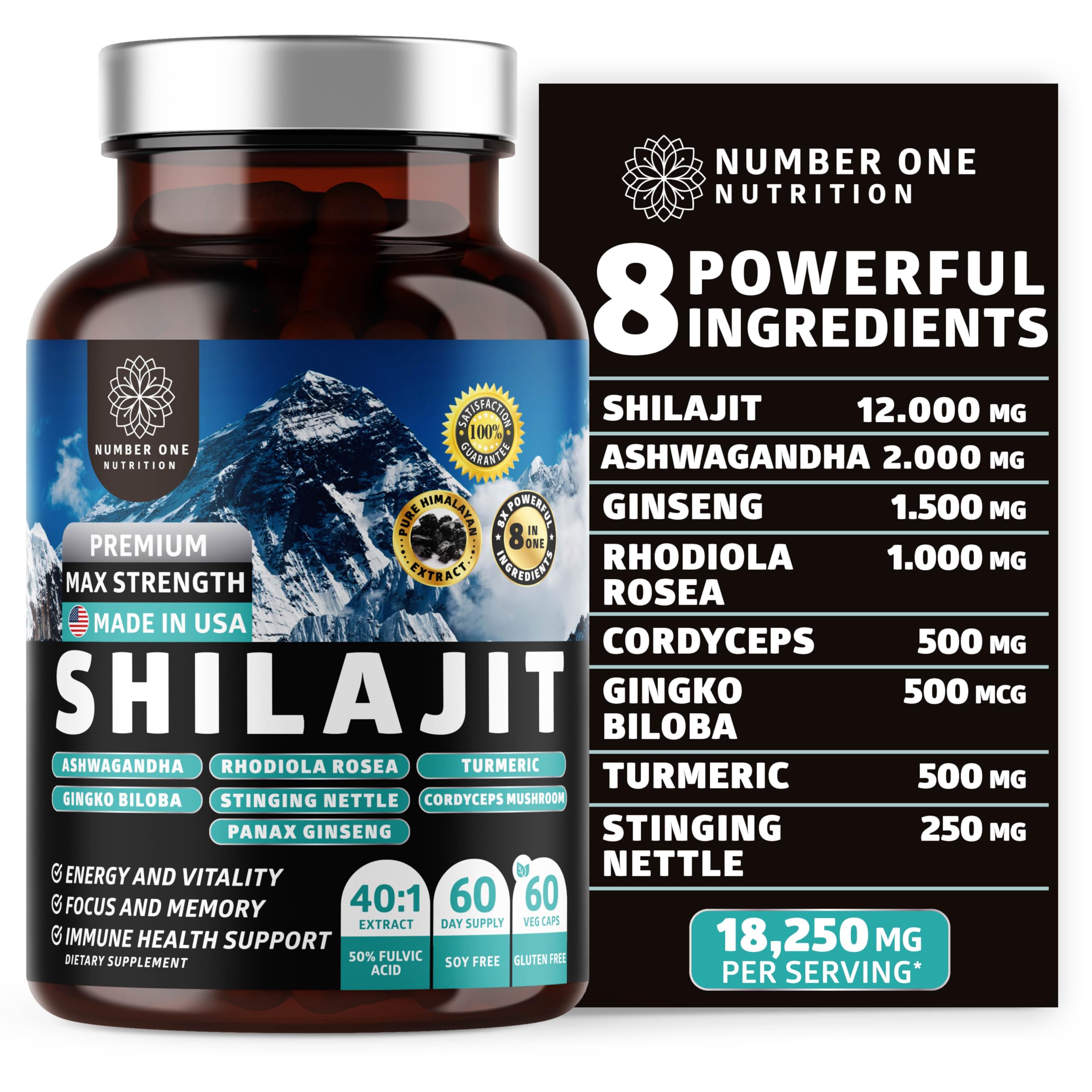 Number One Nutrition Pure Himalayan Shilajit | SuppCo