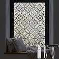 Amazon.com: DKTIE Boho Stained Glass Look Window Privacy Film with ...