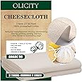 Olicity Cheese Cloth, Grade 90, 27 Sq Feet, 100% Unbleached Cotton ...