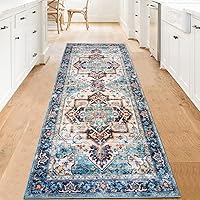 SHACOS Hallway Runner Rug 2x6 Medallion Rug Runner Faux Wool Soft ...