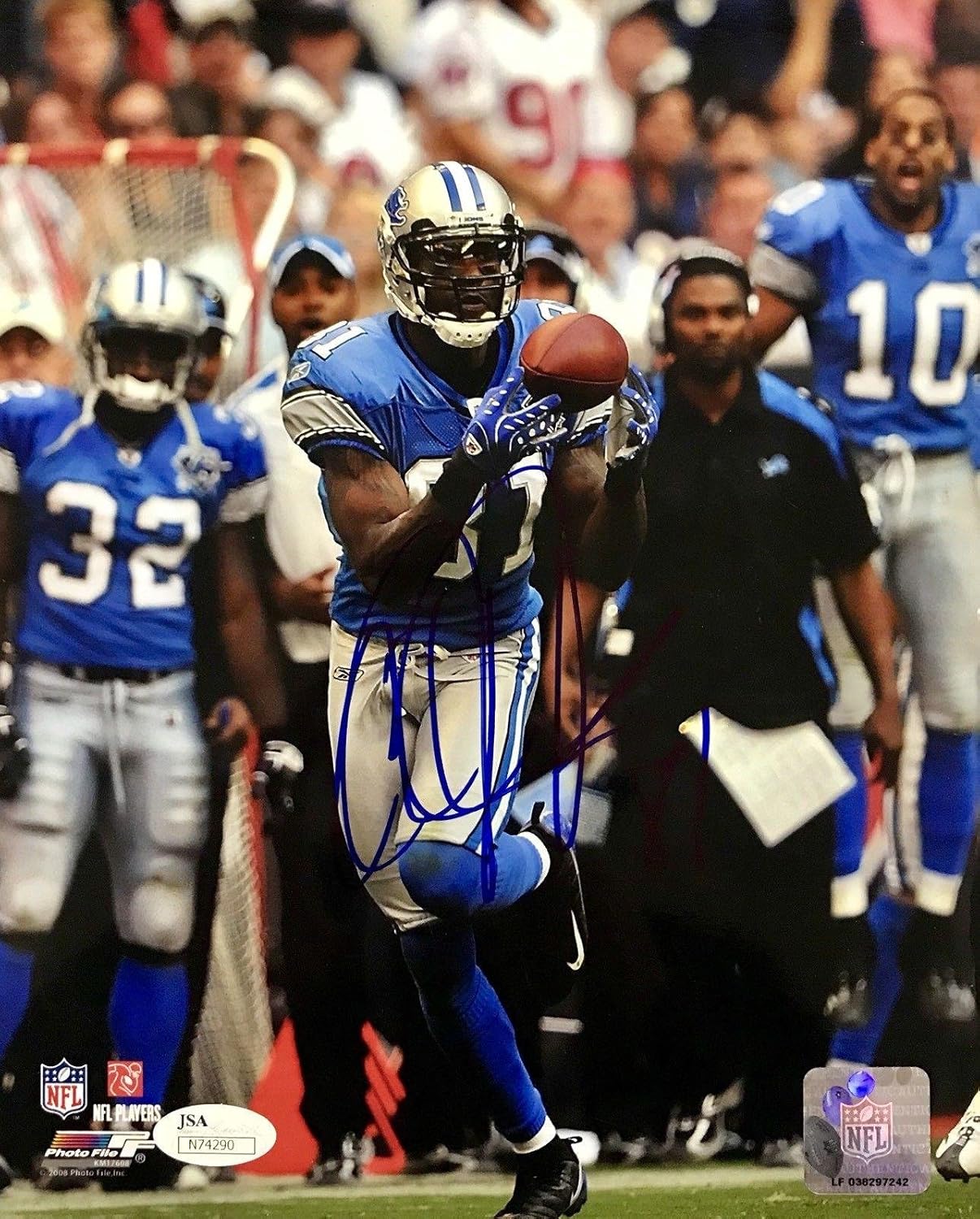 Calvin Johnson Signed Photograph - 8x10 N74290 - JSA Certified ...