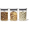 Amazon.com: OXO Good Grips 3-Piece Mini Round POP Canisters | Includes three 0.6 Qt/0.6 L ...