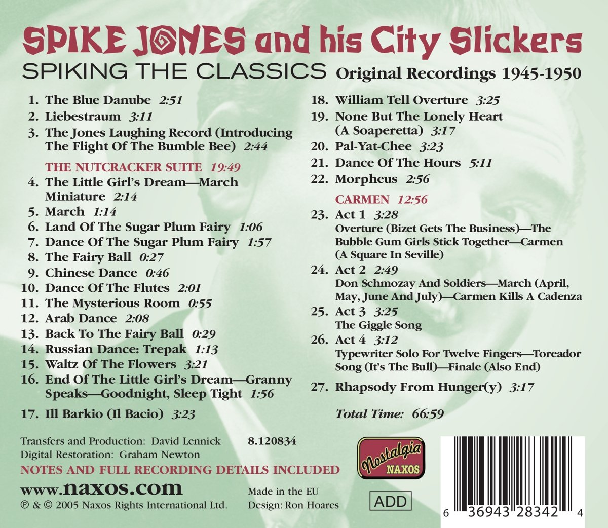 Spike Jones-Spiking The Classics Original Recordings 1945-1950 | Page 4 ...