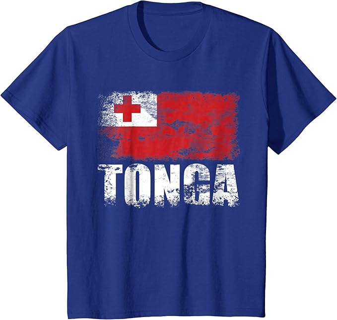 Amazon.com: Tonga Flag T-Shirt | Tongan Flag Tee: Clothing