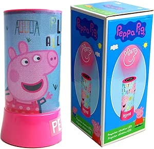 Peppa Pig LED Cylinder Projector, Night Light,Official Licenced ...