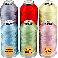 Amazon.com: New brothreads - 25 Basic Colors of Huge Spool 5000M ...