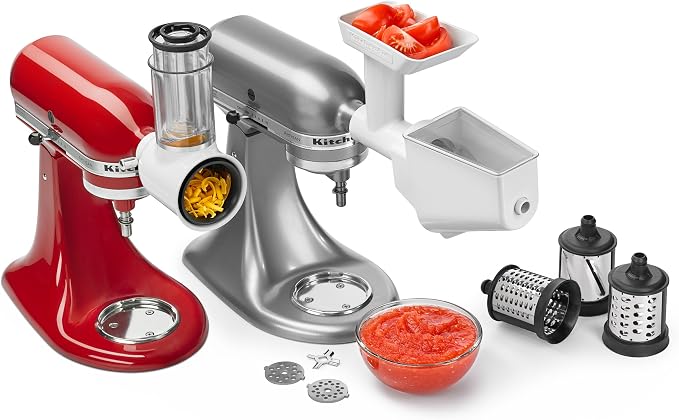KitchenAid 5KSMFPPC Kit de 3 Accessoires, Blanc: Amazon.fr: Cuisine ...