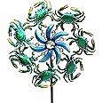 Amazon.com: COOZZYHOUR 39" Crab Wind Spinners Metal Windmill Garden ...