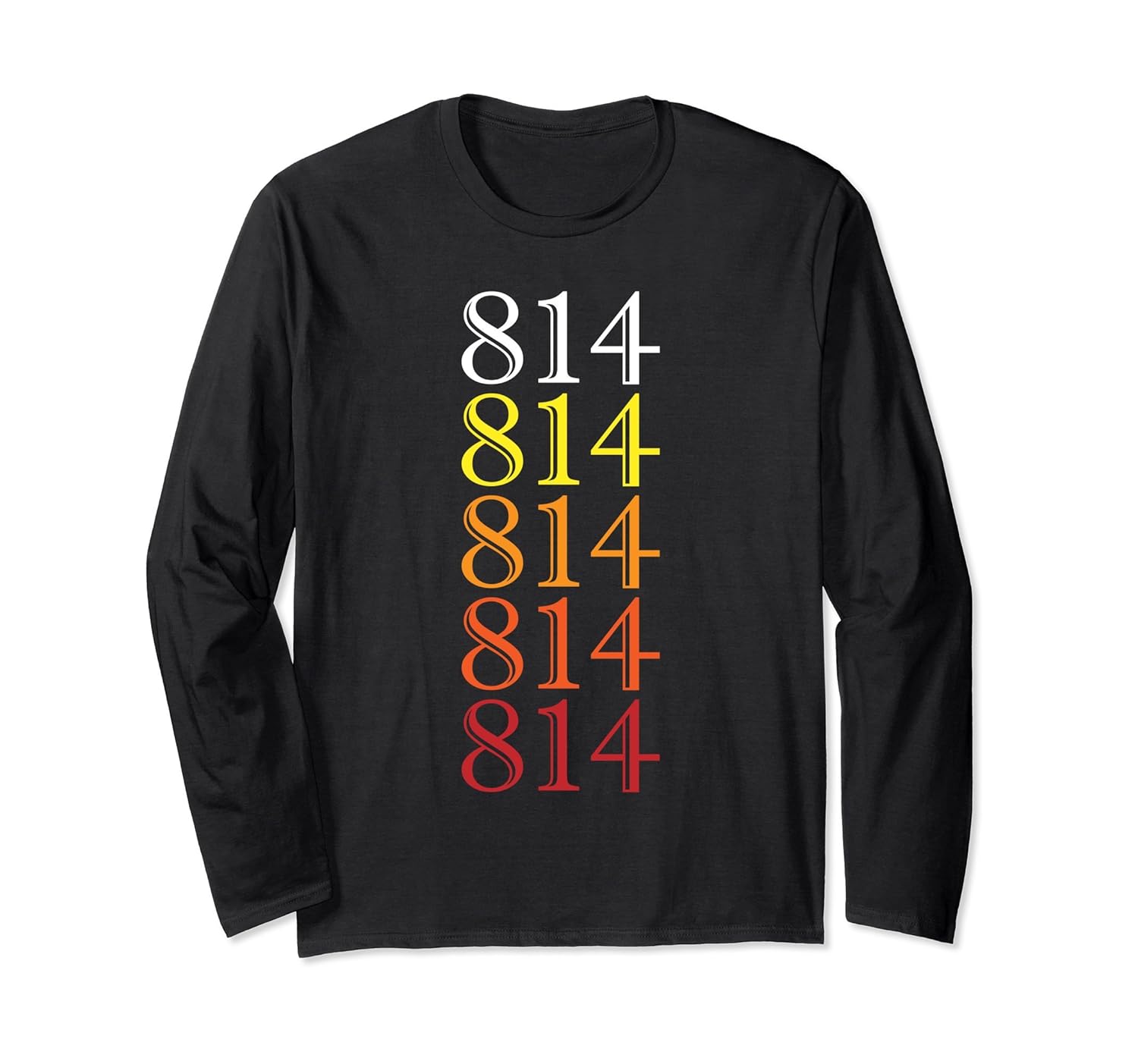 814 Area Code Long Sleeve T-Shirt Pennsylvania PA – Tee-4LVS – 4loveshirt